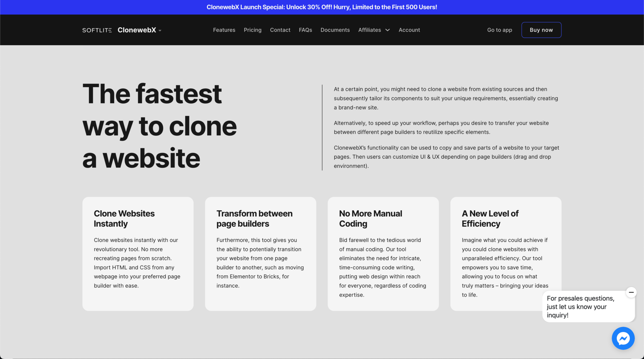 ClonewebX: Fastest way to creating Stunning Websites – GeekyCube.com